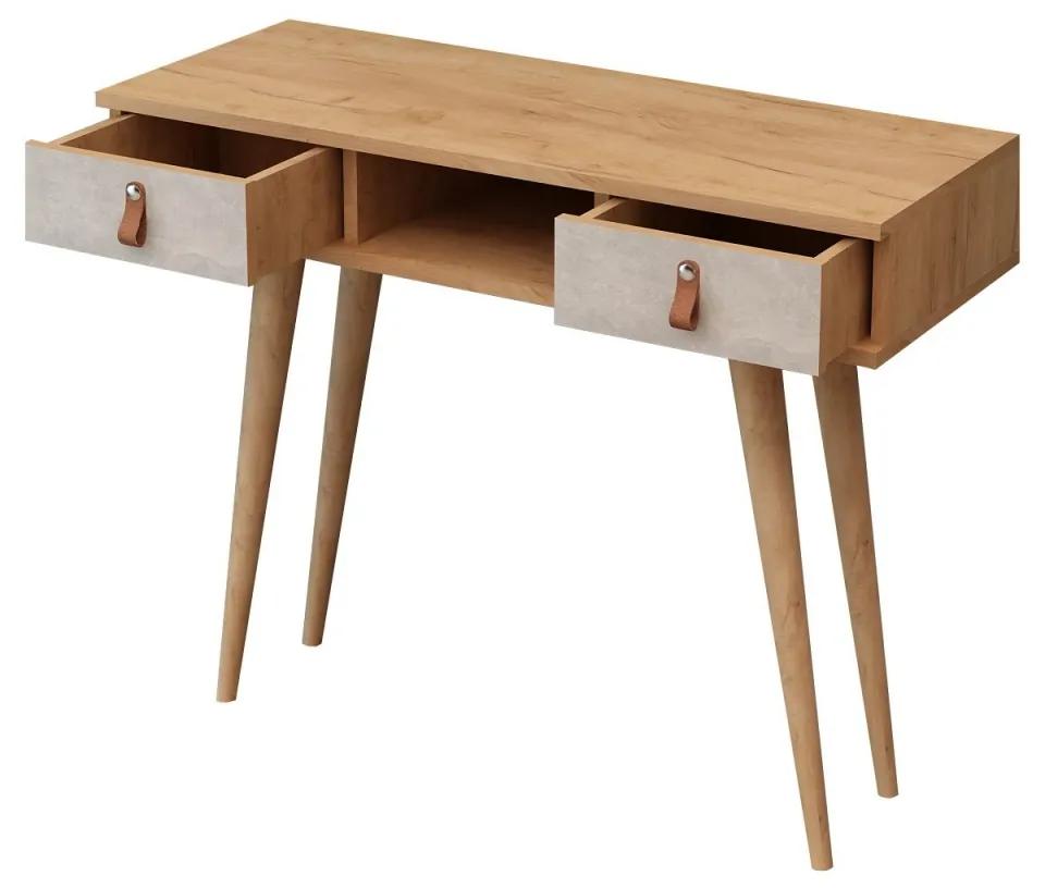 Konzolový stolek Lawen 100 cm hnědý