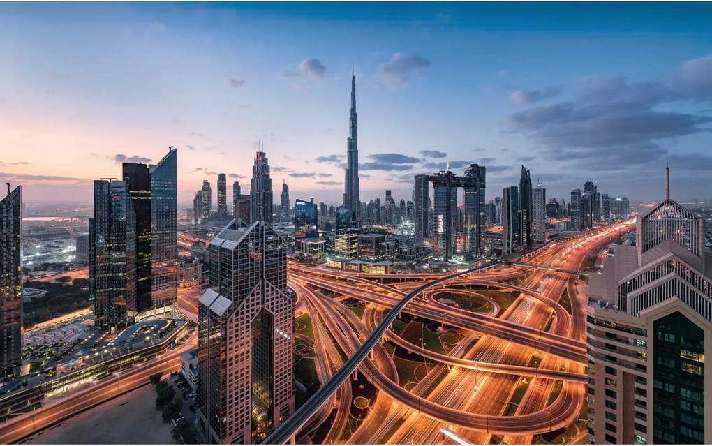 Komar Vliesová fototapeta Světla Dubaje, 450 x 280 cm