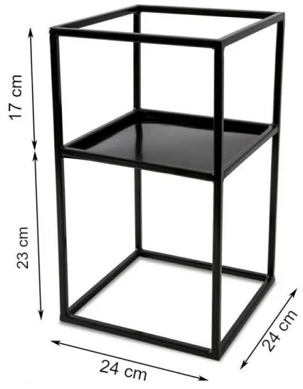 Stojan na květiny 40x24 černá