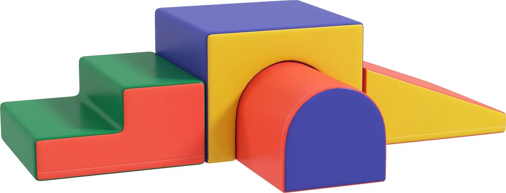 HOMCOM Sada 4 pěnových stavebních bloků pro děti