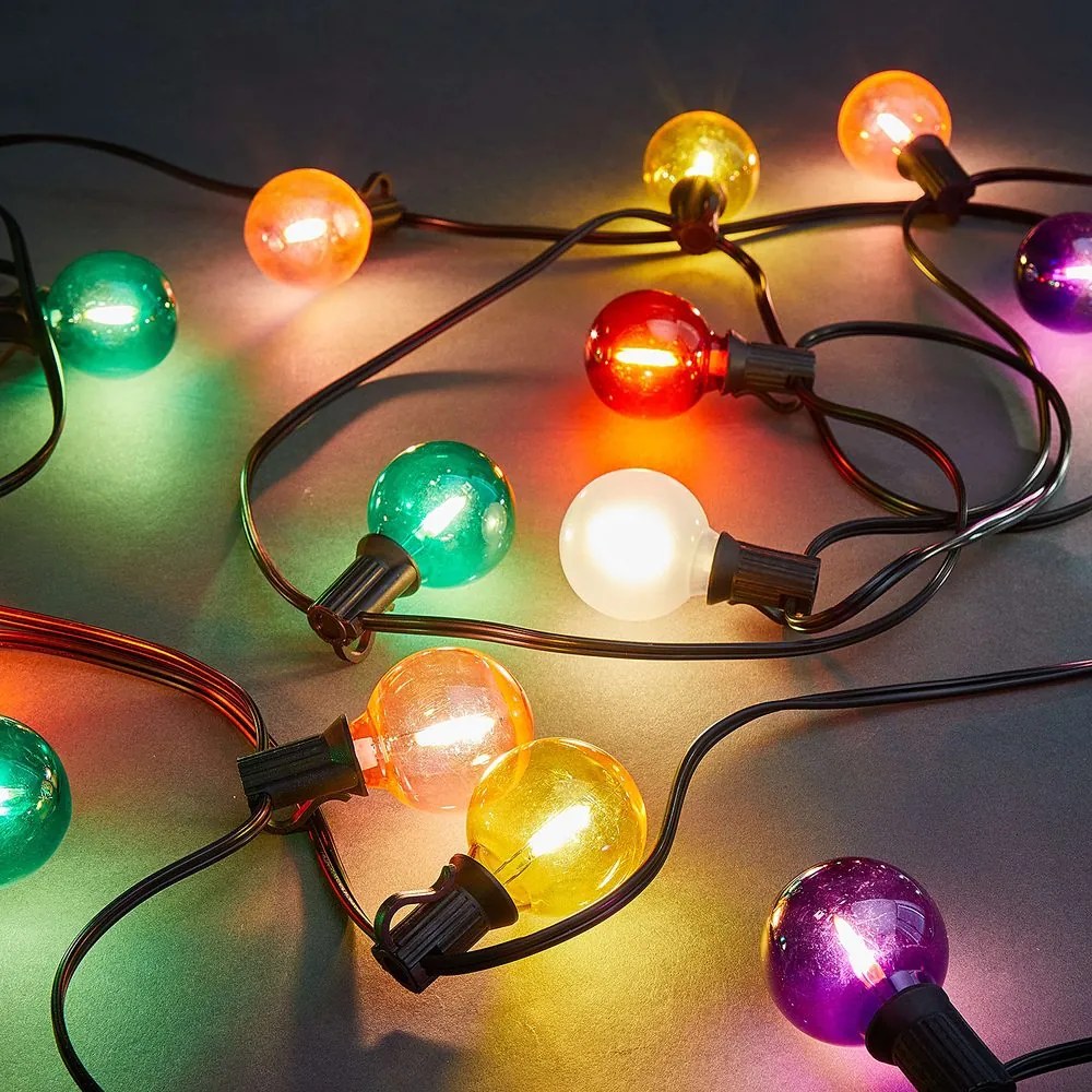 RAINBOW BULBS LED Světelný řetěz venkovní 30 světel