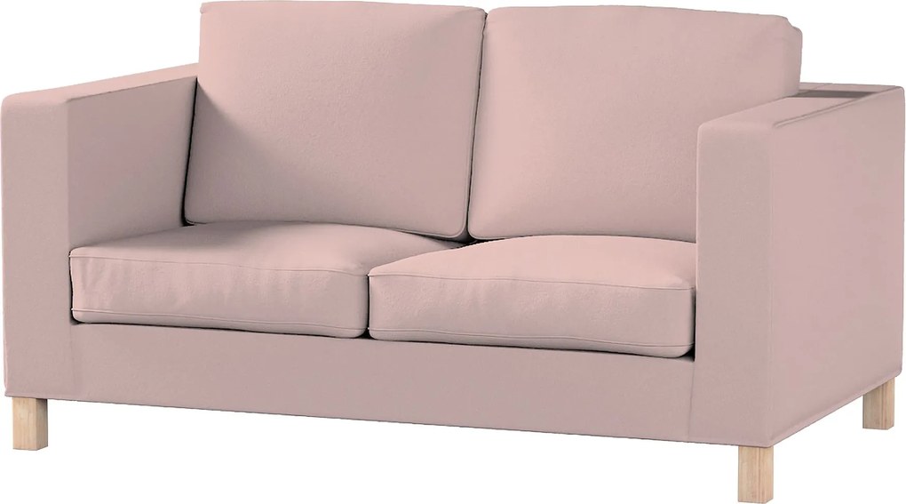 Potah na pohovku IKEA Karlanda 2-místná, krátký barva růžová látka pletený vzor