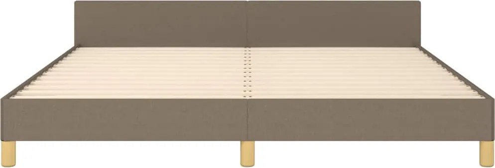 Rám postele bez matrace taupe 160 x 200 cm textil 3125150