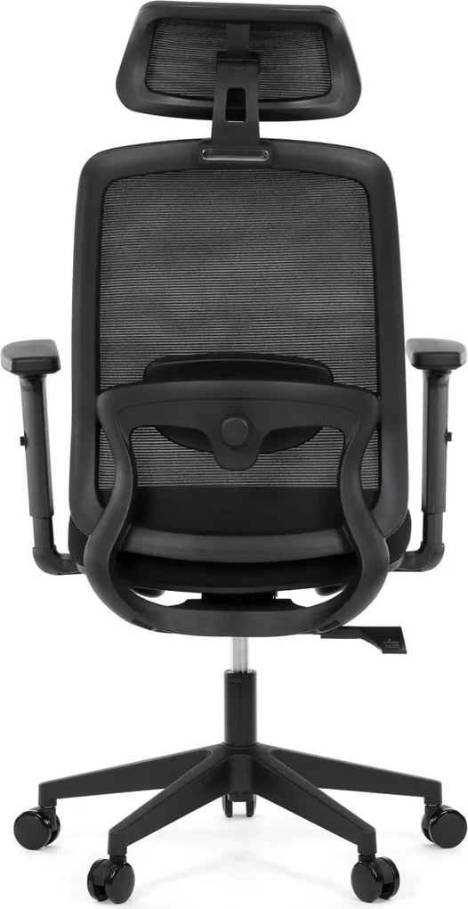 Ergonomická kancelářská židle VEBRUA - černá síťovina