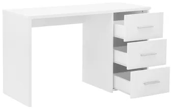 Bílý psací stůl se zásuvkami OPEN 2