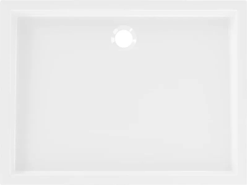 Mexen Flow+ obdélníkový sprchový kout 100 x 70 cm, bílý lesk - 46R107010H