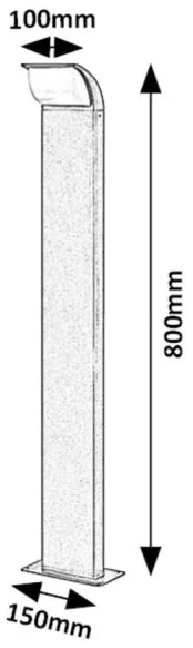 Rabalux 7167 - LED Venkovní lampa HONGKONG LED/9W/230V IP65