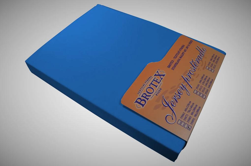 BROTEX Jersey prostěradlo tmavě modré Rozměr: 70 x 140 cm