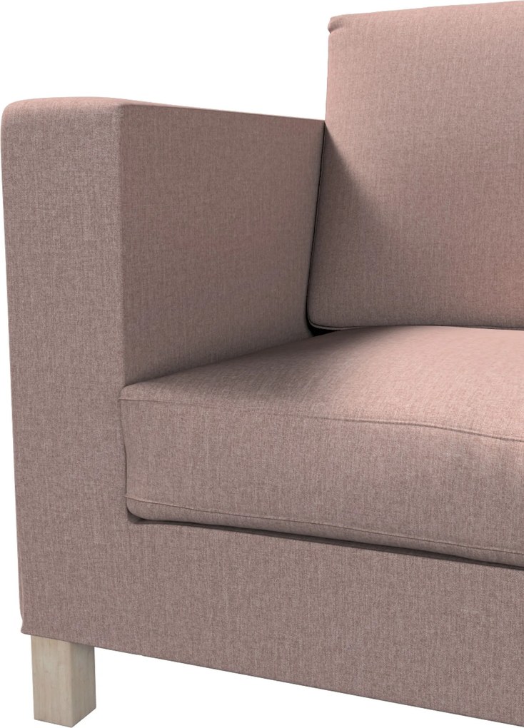 Potah na pohovku IKEA Karlanda 3-místná nerozkládací, krátký barva růžová látka pletený vzor