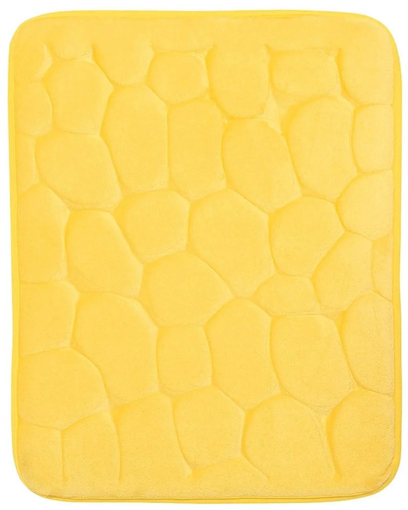 BO-MA, Protiskluzová koupelnová předložka 3D 0133 yellow, 40x50, žlutá, koupelna