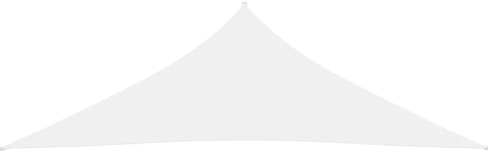 Stínící plachta oxfordská látka trojúhelník 4 x 4 x 5,8 m bílá