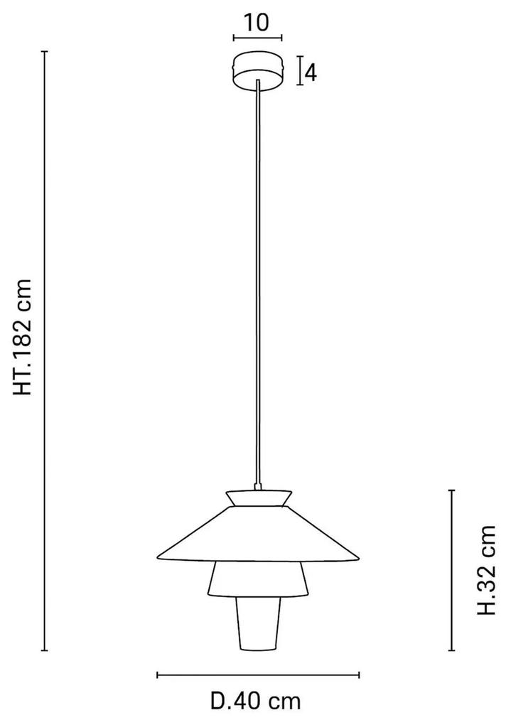 MARKET SET Závěsné svítidlo Ruche, Ø 40 cm, bílé