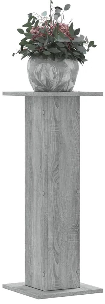 Stojany na rostliny 2 ks šedé sonoma 30 x 30 x 80 cm kompozit 3307869