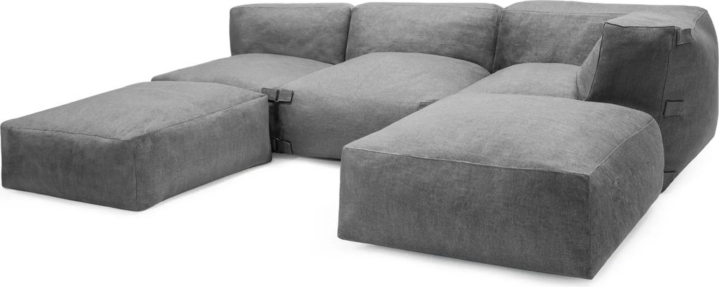 Modulární taburet Vacuum 85 cm šedý