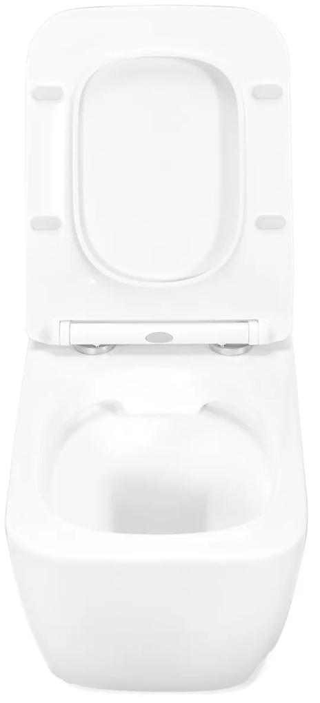 Závěsná WC mísa s prkénkem Martin Slim bílá