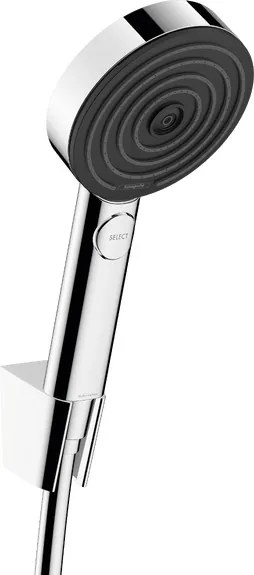 Hansgrohe Pulsify Select S, sada se sprchovým držákem 105 3jet Relaxation se sprchovou hadicí 1600 mm, chromová, HAN-24303000