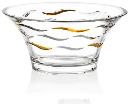 Křišťálová mísa se zlatem, VLADYO, Gold Crystal, 20,5 cm