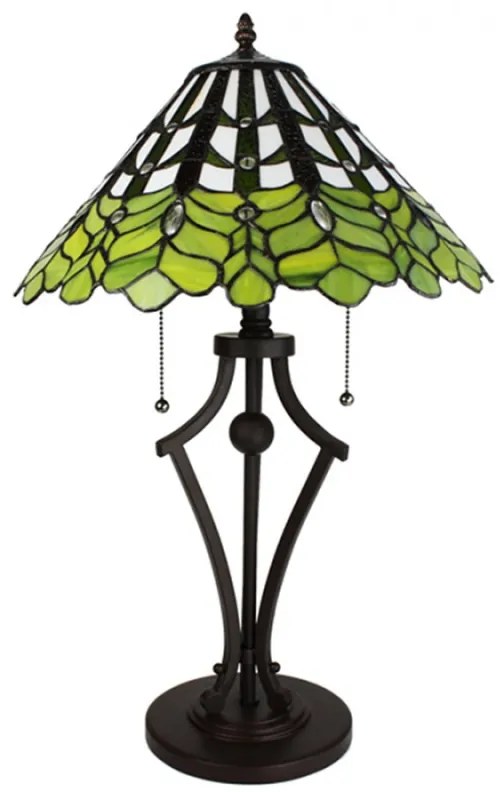 Stolní lampa Tiffany 41x62 cm E27/max 2x60W – 41x62 cm