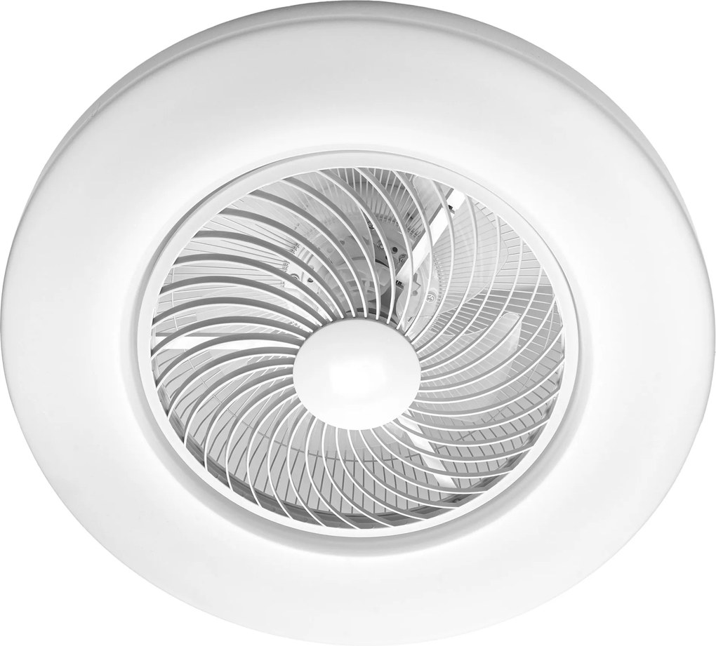 Toolight Toolight, LED stropní svítidlo s ventilátorem + dálkové ovládání APP1551-C, bílá, OSW-05180