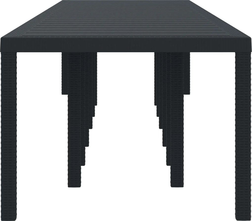 Zahradní stůl Antracit 400 x 100 x 73 cm polyratan 3378528