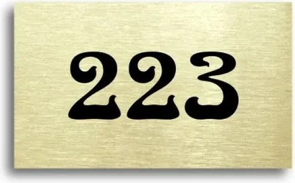 ACCEPT Číslo na dveře - typ 13 (50x30mm) - bílá tabulka - barevný tisk