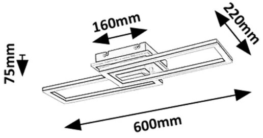 Rabalux 71393 - LED Stm. stropní svítidlo RAMIN LED/30W/230V 3000-6500K + DO