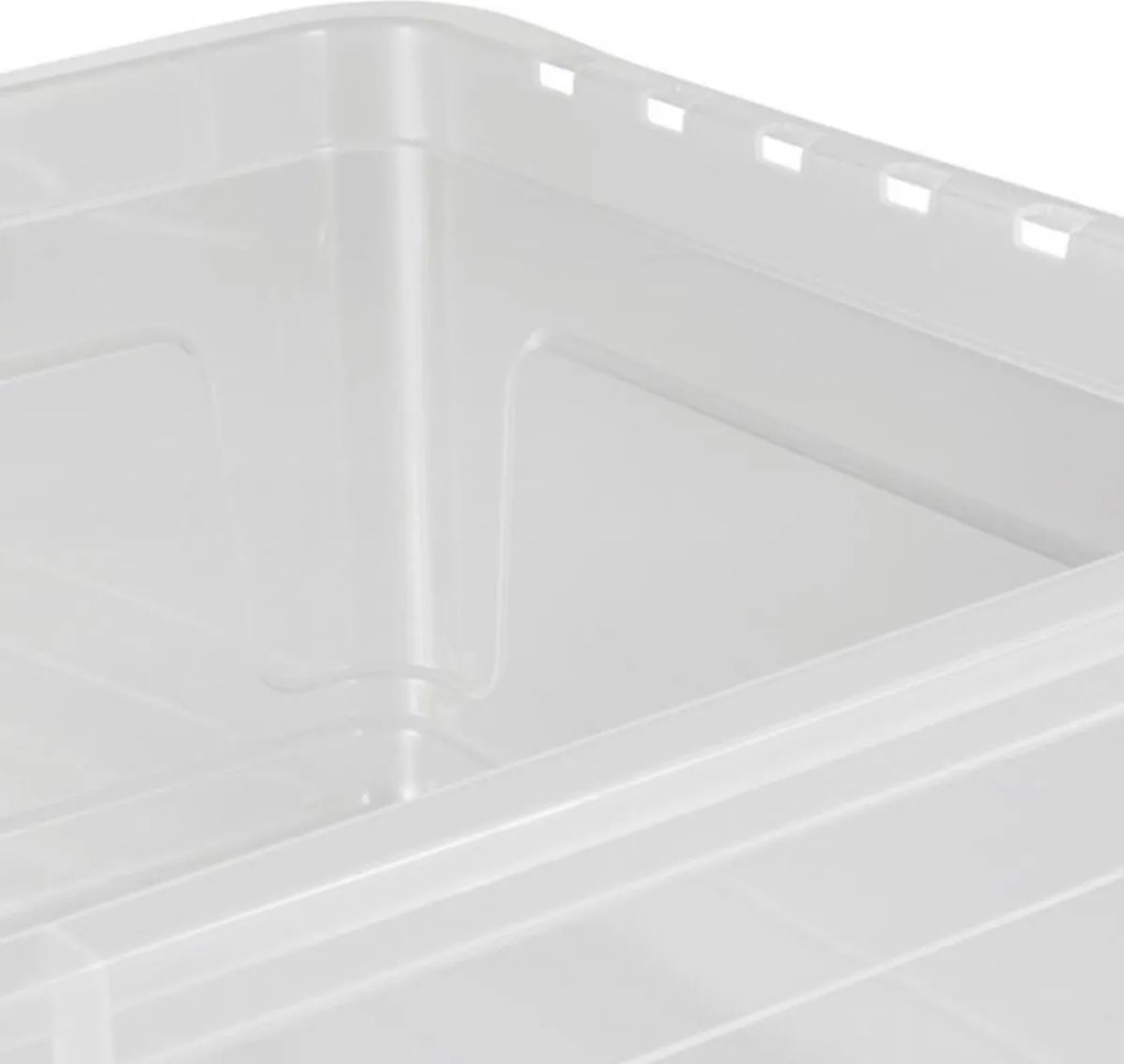 Keeeper Úložný box s víkem (má 2 funkce) BEA Clearbox 43L, 59 x 39 x 27 cm