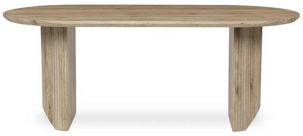 Stůl jídelní, 200x100x76 cm, MDF deska, 3D dekor dub san remo.