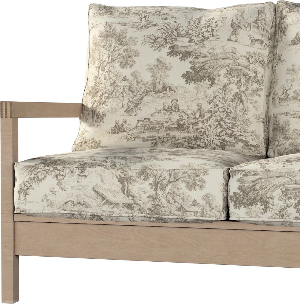 Potah na pohovku IKEA Lillberg 2-místná nerozkládací barva hnědá látka vzorované