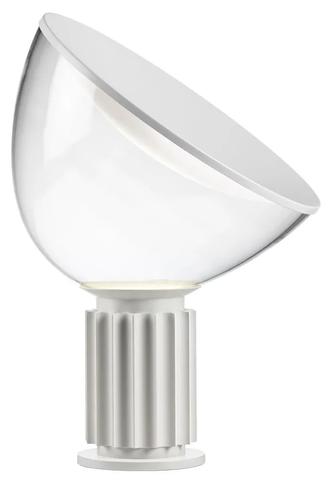 Flos F6604009 Taccia small LED, designová lampa se stmívačem, 16W LED 2700K, sklo/matná bílá, výška 48,5cm