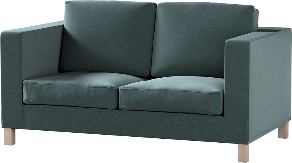Potah na pohovku IKEA  Karlanda 2-místná, krátký barva zelená látka sametová