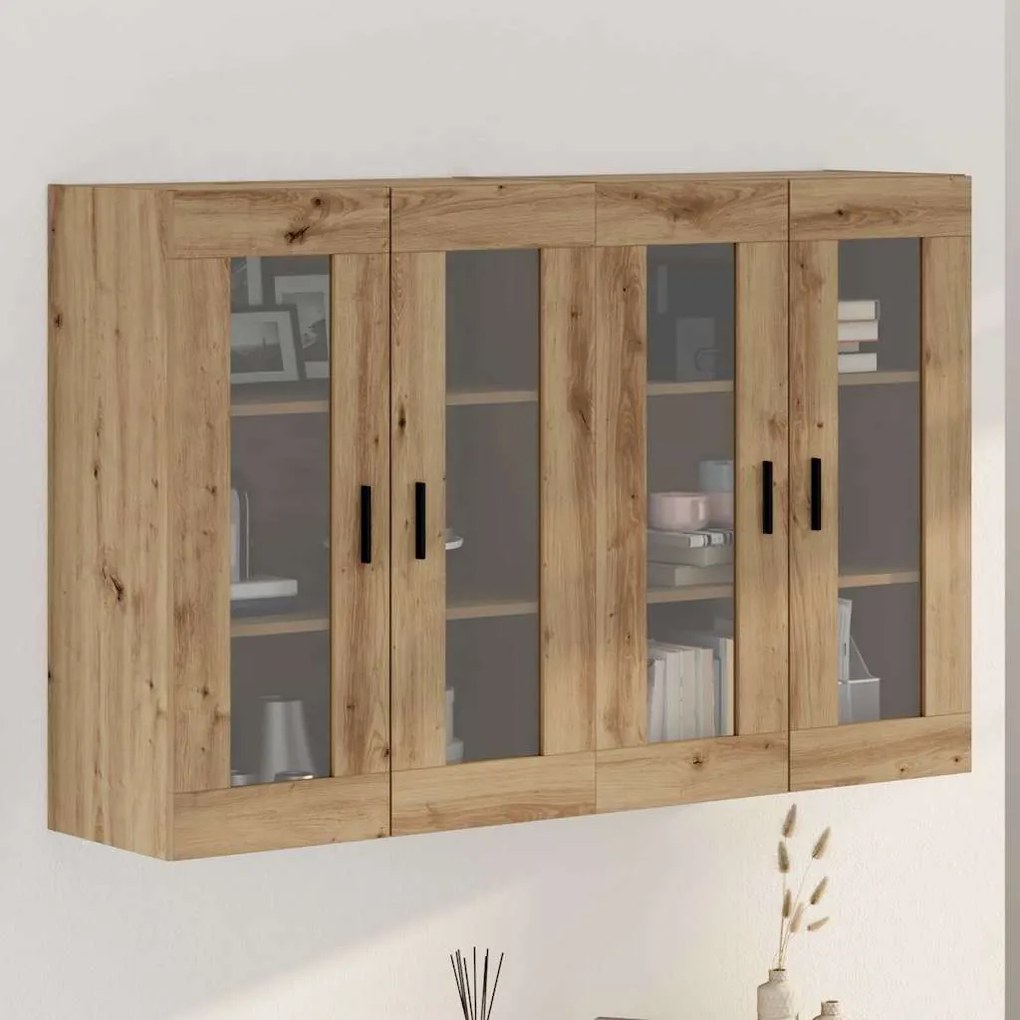 Nástěnné skříňky 2 ks dub artisan 69,5 x 34 x 90 cm 3394582