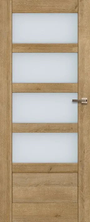 Interiérové dveře vasco doors BRAGA model 5 Průchozí rozměr: 70 x 197 cm, Orientace dveří: Levé dveře, Dekor: Buk jasmínový