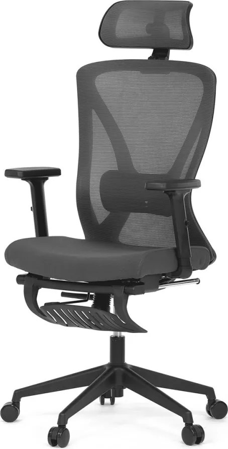 Kancelářská židle KA-S257 GREY, synchronní mechanismus, šedá síťovina (62 x 72) cm