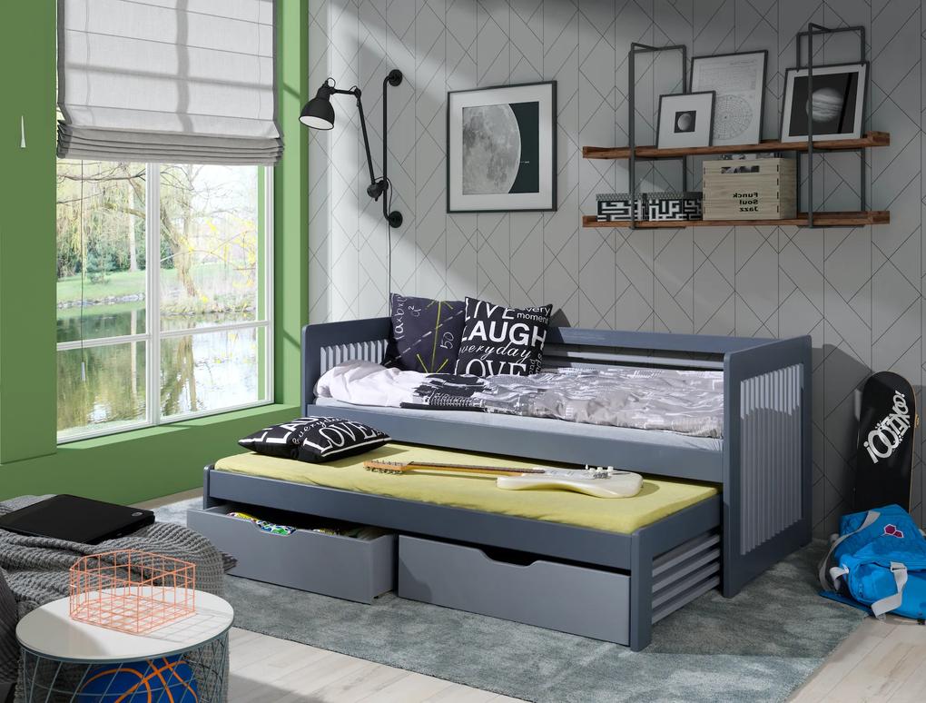 Anatol   postel s přistýlkou  a úložným prostorem