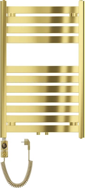 Mexen Uran, elektrické topné těleso 800x500 mm + topná tyč 300 W, zlatá lesklá, W105-0800-500-2300-50