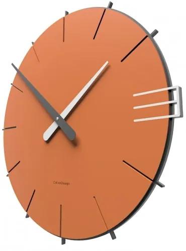 Designové hodiny 10-019 CalleaDesign Mike 42cm (více barevných verzí) Barva stříbrná-2 - RAL9006