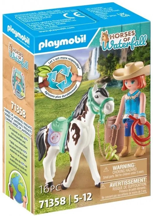 Stavebnice playmobil 71358 ellie & sawdust s westernovým cvičením