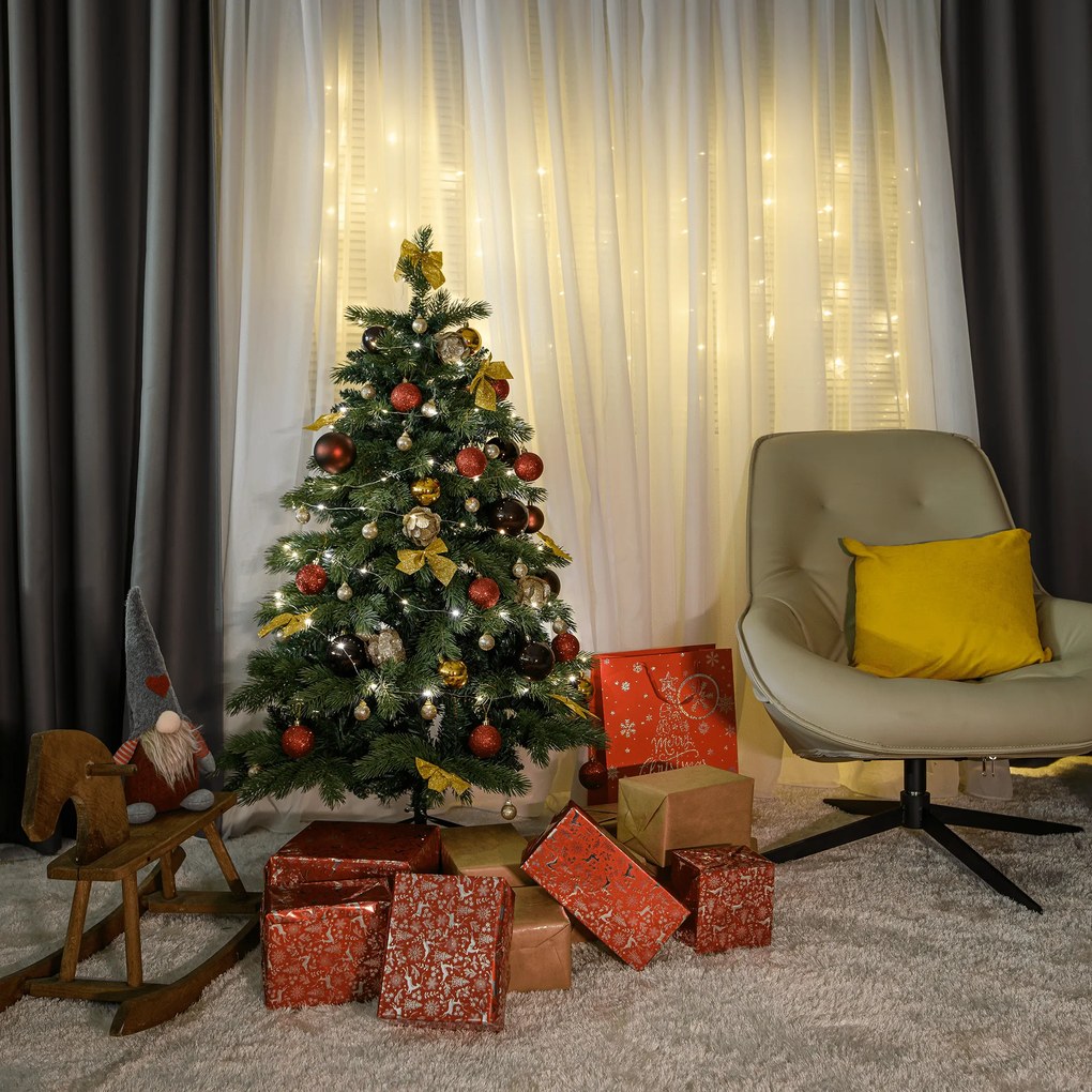 3D vánoční stromek, zelená, 120 cm, CHRISTMAS TYP 9