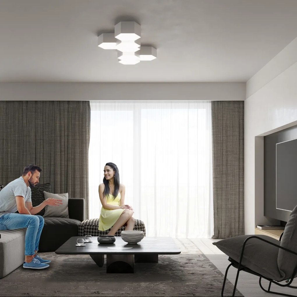 Sollux Lighting Stropní svítidlo SUNDE 11 bílé