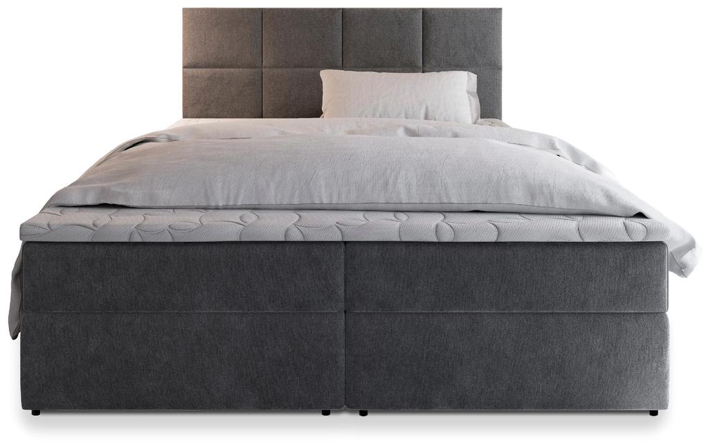 MSL Kontinentální čalouněná postel LENKA (160 x 200 cm) Barva látky: COSMIC 10