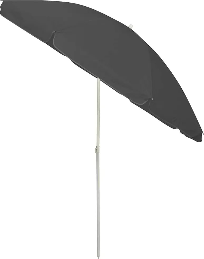 Plážový slunečník antracitový 240 cm 314706