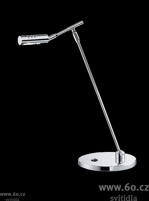 Knapstein 61.599.06, stolní lampa v chromu, 1x5W LED, výška: 43,5cm