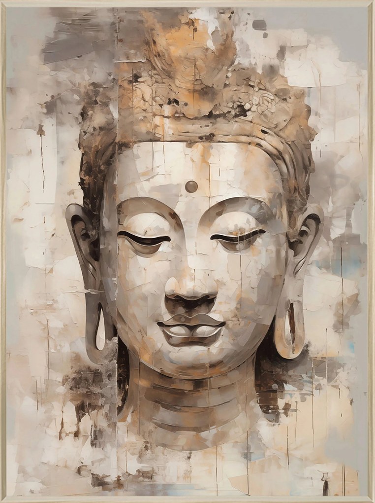 XXXLutz KOVOVÝ OBRAZ, buddha, 60/80/4 cm Euroart - Dřevěné obrazy & kovové obrazy - 0057211170