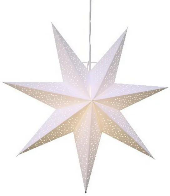 Svítící hvězda na zavěšení STAR TRADING Dot - bílá