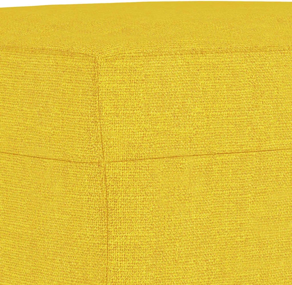 3dílná sedací souprava s poduškami světle žlutá textil 3201319