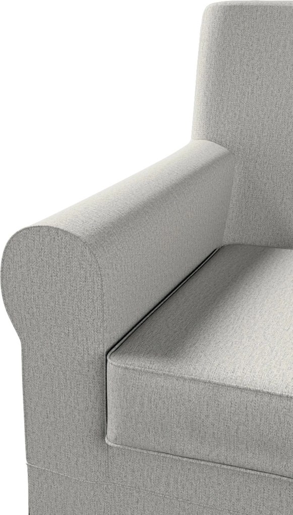 Potah na křeslo IKEA Ektorp Jennylund barva šedá látka pletený vzor