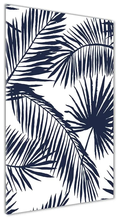 Wallmuralia Vertikální Foto obraz sklo tvrzené Listí palmy 50x100