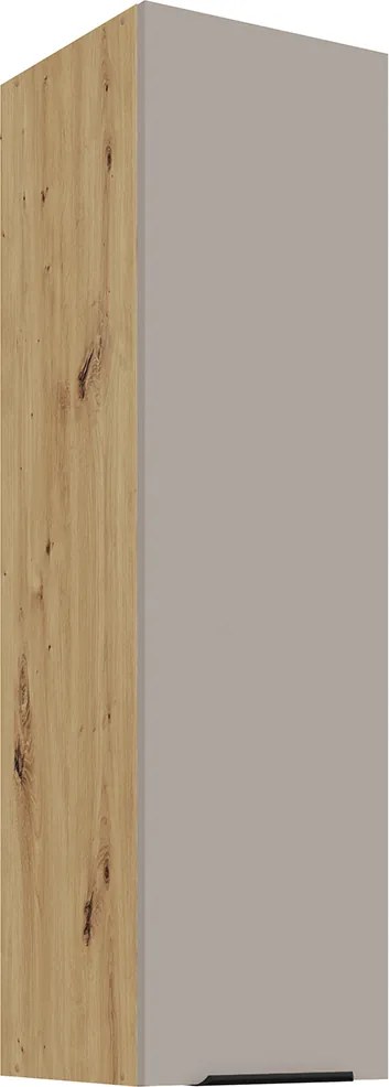 ARIA li | horní skříňka 30 G-108 1F policová | 30 cm | EXTRA VYSOKÁ | ANTI FINGERPRINT povrch | artisan/béžová
