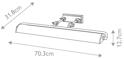 Elstead WINCHFIELD-PLL-AB-OAK - Obrazové svítidlo WINCHFIELD 4xE14/40W/230V dub
